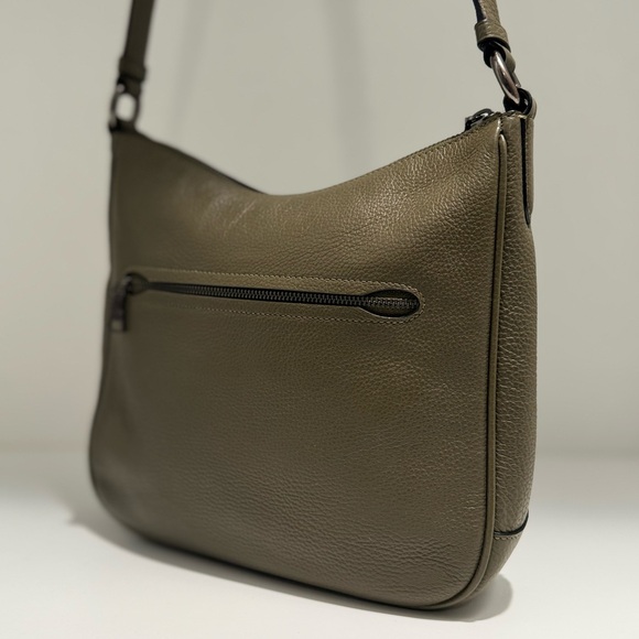 Coach | Bags | Coach Ellie File Bag Olive Green Leather Shoulder Bag ...